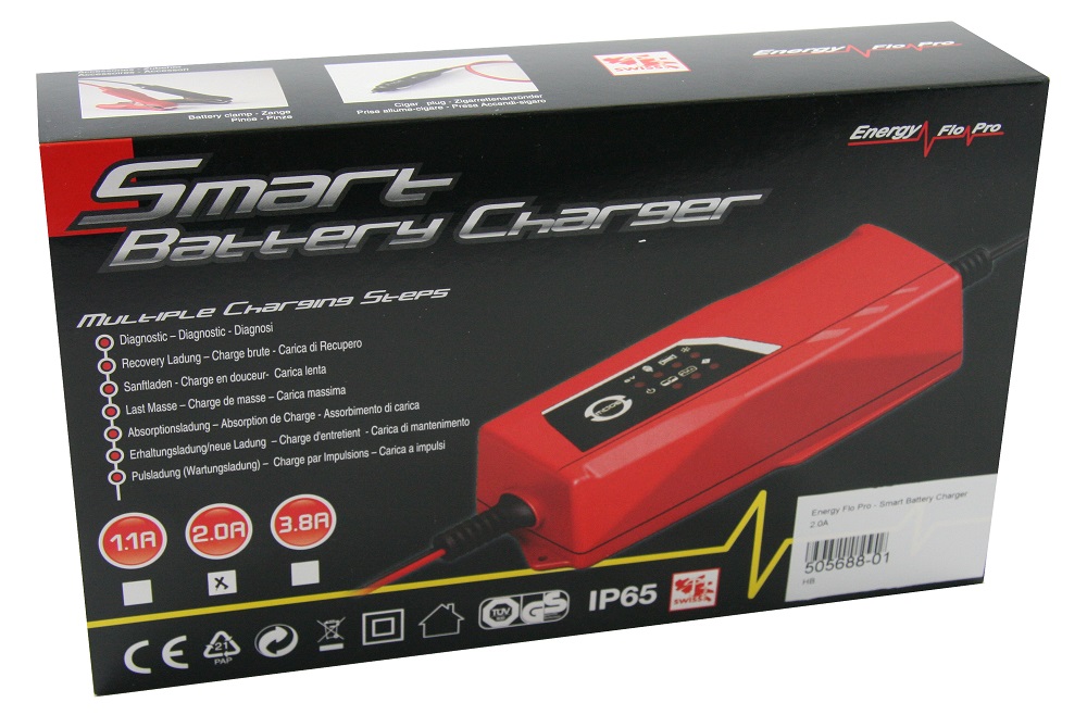 Energy Flo Pro - Smart Battery Charger 2.0A, Art.-Nr. 505688 - Akku...